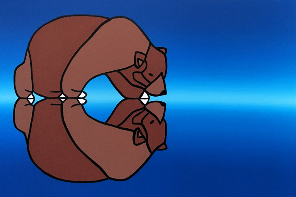 The Reflective Bear Cub Reflects on His Own Reflection | Towne Square ...